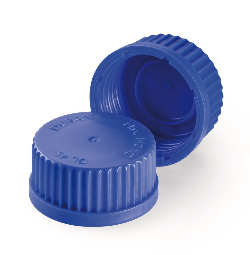 Screw caps, GL 45, blue – Pure Science Ltd